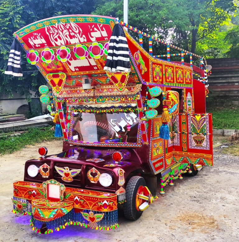 Pakistani artist promotes Truck Art & EVs - The Daily CPEC